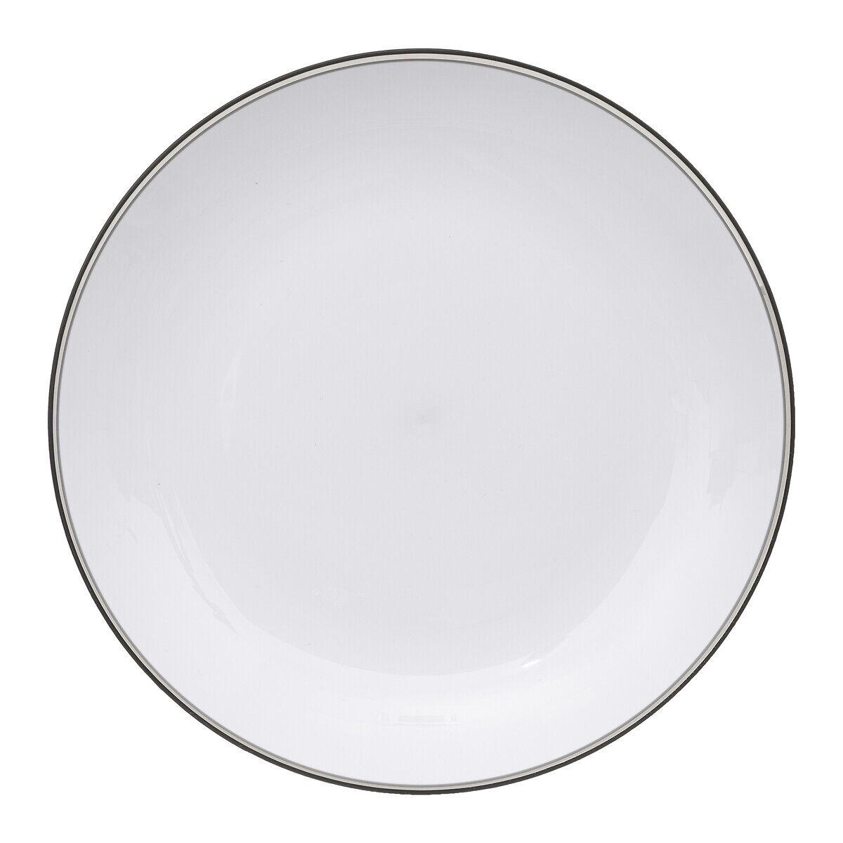 Plato Square Negro/Blanco 25Cm | 5five | hôma