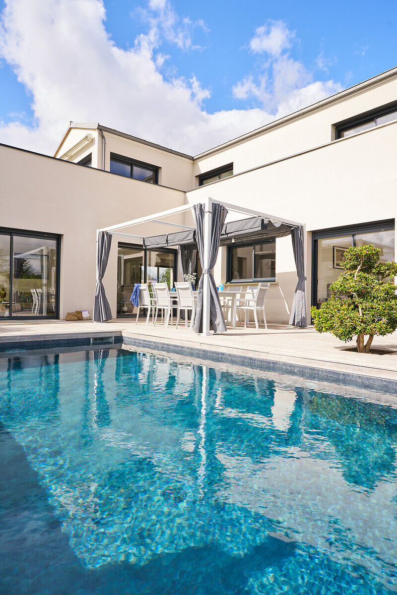 Pérgola ZALYA blanca y ardosia 3x4m | hespéride | hôma