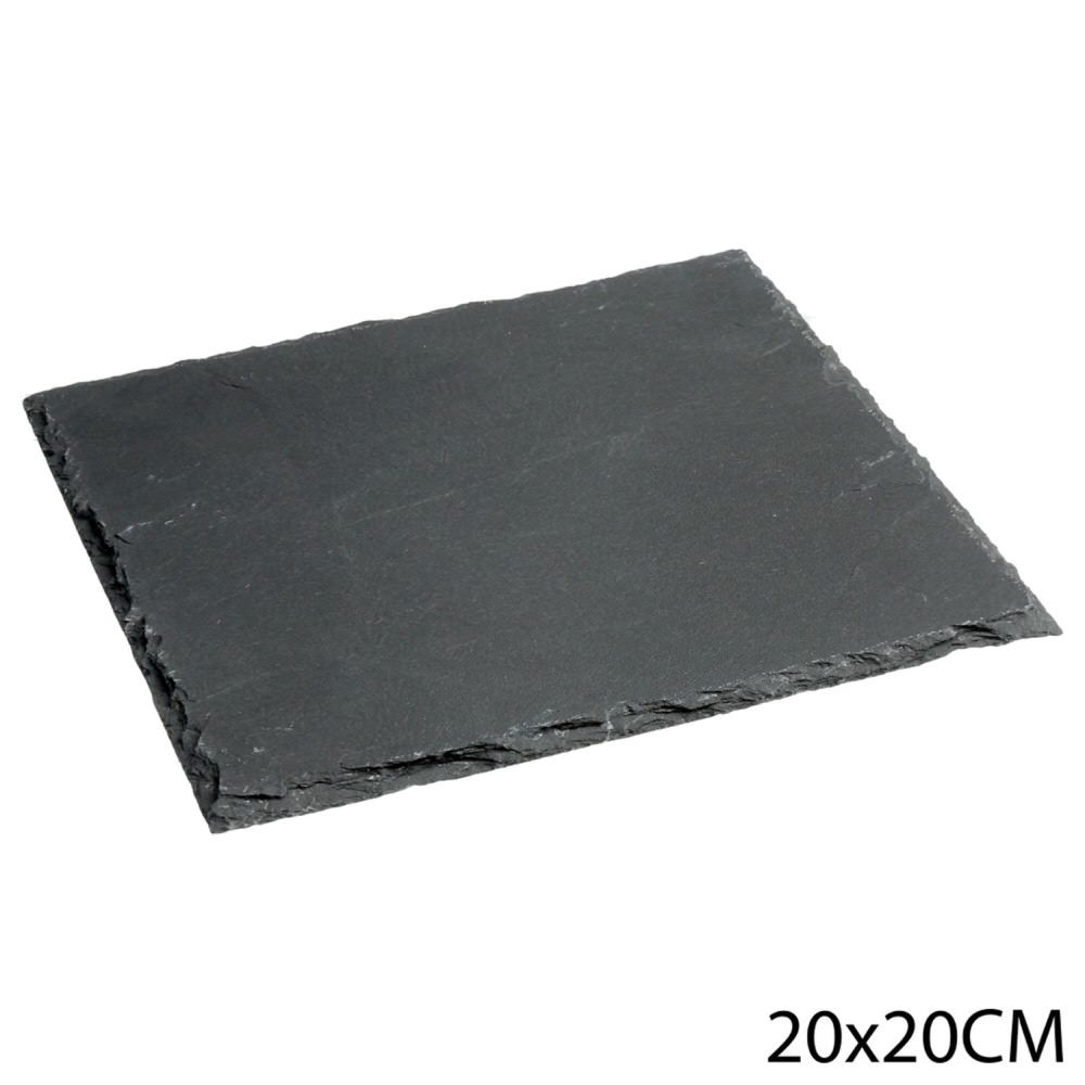 Tabla Cuadrada De Losa De Roca 20x20Cm | secret d'gourmet | hôma